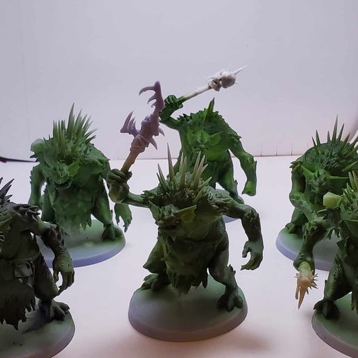 3D printable Aquatic Trolls • made with Mars 2 Pro・Cults