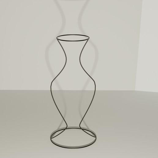 🏺 2d vase・ STL File for 3D printing・Cults
