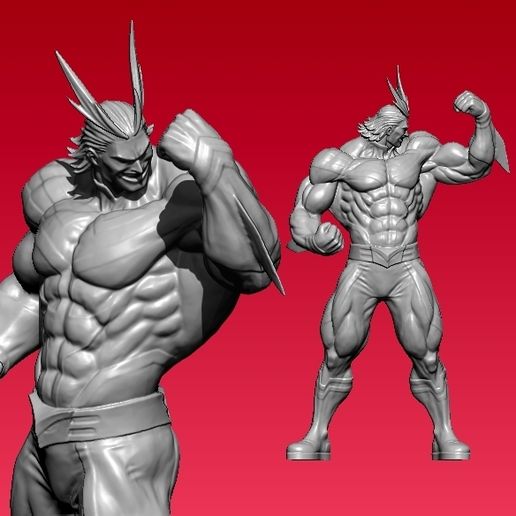 Archivo STL Allmight man model - 3D print 👨 ・Objeto de impresión 3D ...