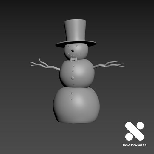 STL file Snowman A Scale 1/64 Christmas Edition ☃️ ・Model to download ...