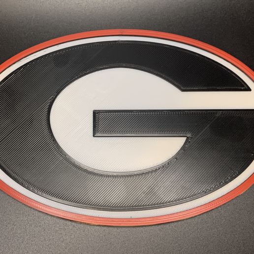 🇬🇪 UGA 3D logo AXM・Free STL File for 3D printing・Cults