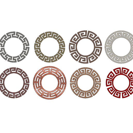 greek pattern circle