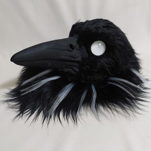 3D printable Raven full head mask • made with Ender3・Cults