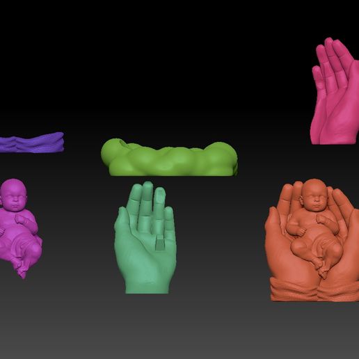 😴 sleeping baby・ STL File for 3D printing and CNC machining - Laser ...