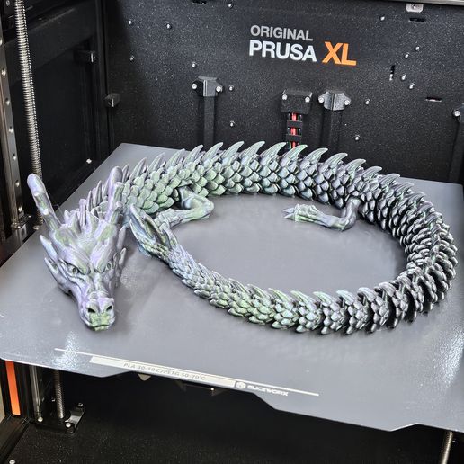 🐉 Articulated Dragon・3D Print with the Prusa XL 3D printer・Cults