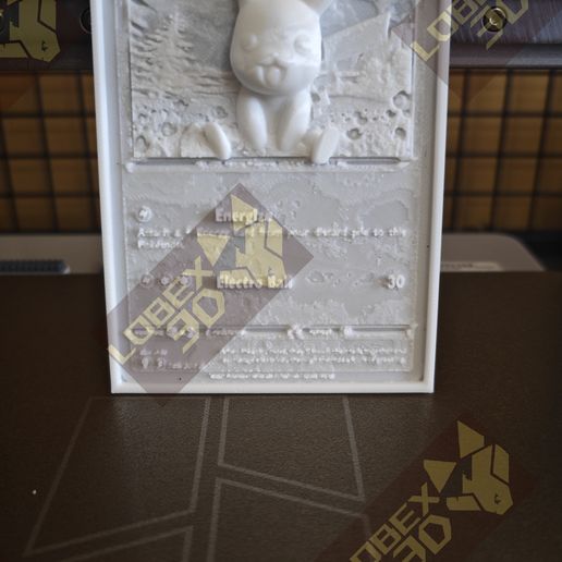 🐉 Pikachu Pokemon TCG card・Free STL File for 3D printing・Cults