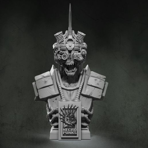 Free 3D file NECRO PUNK - Bust 👤 ・3D printer design to download・Cults
