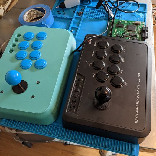 🕹️ Open Source 8 Button Fight Stick for Sanwa Parts・3D Print・Cults