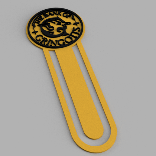 🏦 Harry potter The bank of gringotts logo Bookmark for books・Free STL ...