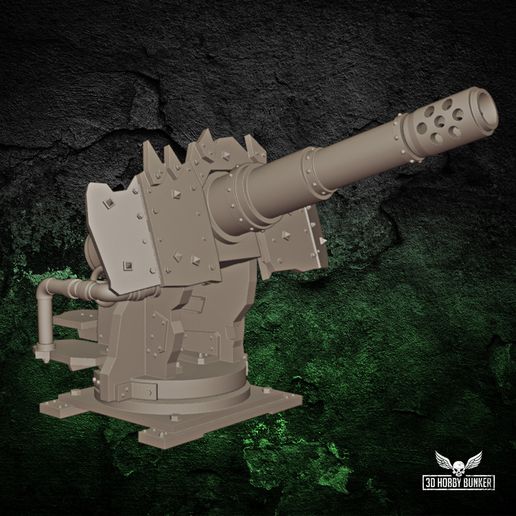 🔫 Ork Scrap Cannon・ 3D File for 3D printing・Cults