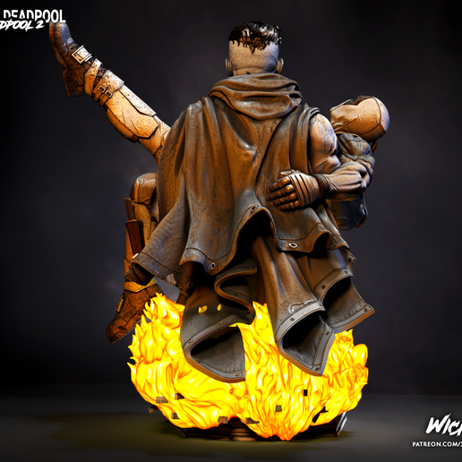 3D file Wicked Marvel Deadpool and Cable Bust: Tested and ready for 3d ...