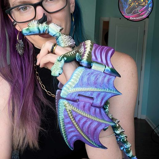 🐉 Flexi Dragon Finger Arm Puppet・ STL File for 3D printing・Cults