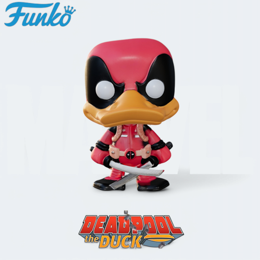 🦆 The duck Deadpool・ STL File for 3D printing・Cults