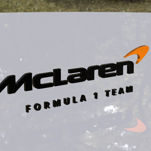 🏢 McLaren F1 wall logo・ 3D File for 3D printing・Cults