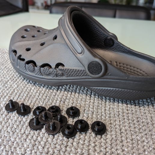 🧷 Crocs rivets for heels strap repair spare part button pin・ STL File ...