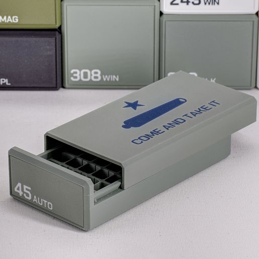 📦 Ammo box 45 AUTO BBOX ammunition storage 10/20/25/50 rounds ammo ...