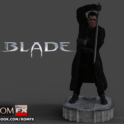 🧛 Blade Vampire Hunter - 3D Printable Figure・ 3D File for ・Cults