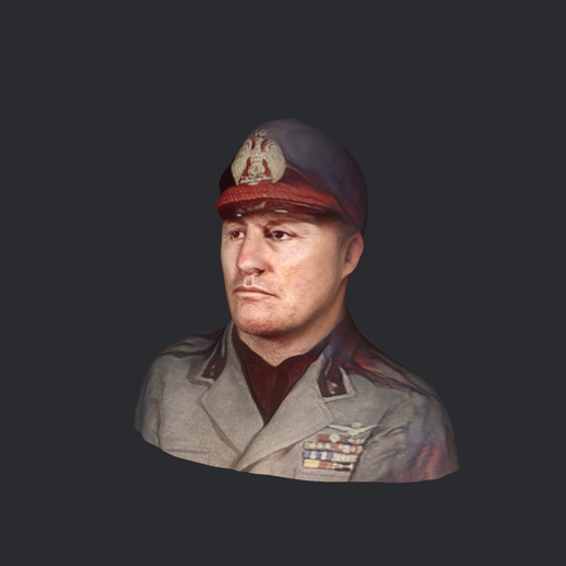 👤 Benito Mussolini-bust/head/face ready for 3d printing・ 3D File for 3D ...
