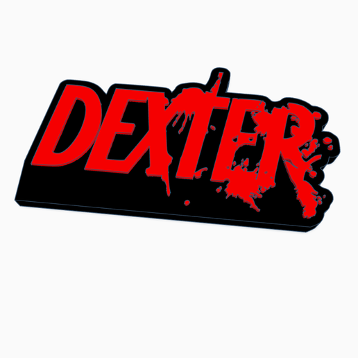 👾 DEXTER V2 Logo Display by MANIACMANCAVE3D・ STL File for 3D printing・Cults