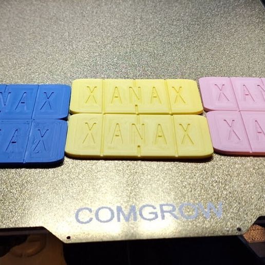 💊 Xanax Tablet (Xanny Bar)・ STL File for 3D printing・Cults
