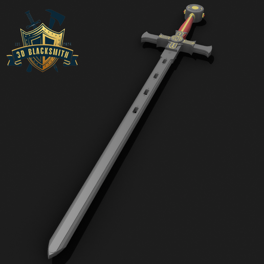STL file Medieval Templar Sword Prop ( 1/1 Scale ) 🗡️ ・3D printable ...