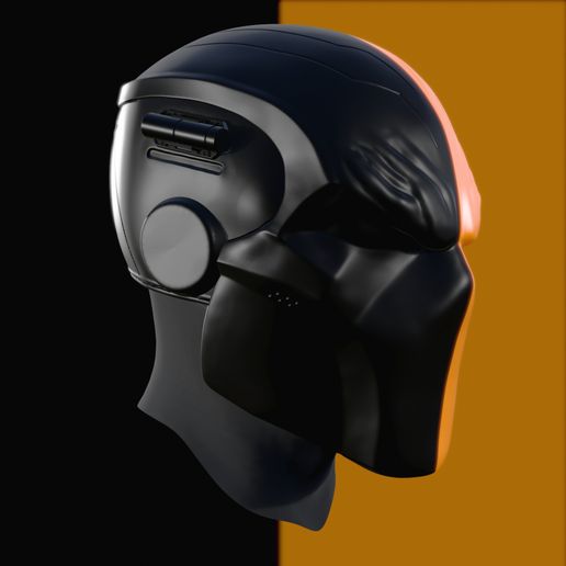 STL file Deathstroke Helmet Cosplay - Multi-Part Model 🪖 ・3D printable ...