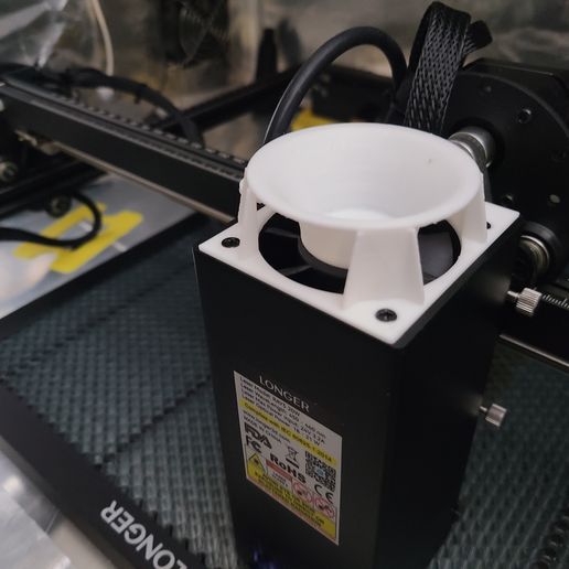 🧞‍♂️ 20W Laser Fan Cover・ STL File for CNC machining - Laser cutting・Cults
