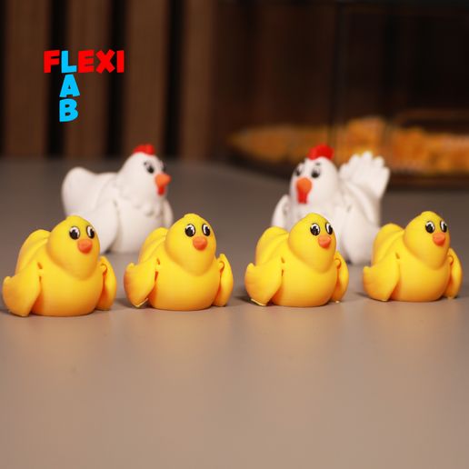 🐔 Flexi Hen Chicken and Rooster the little Farm Family 3in1 - FLEXI LAB ...