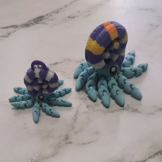 🦸 Flexi Toy Ammonite・ STL File for 3D printing・Cults