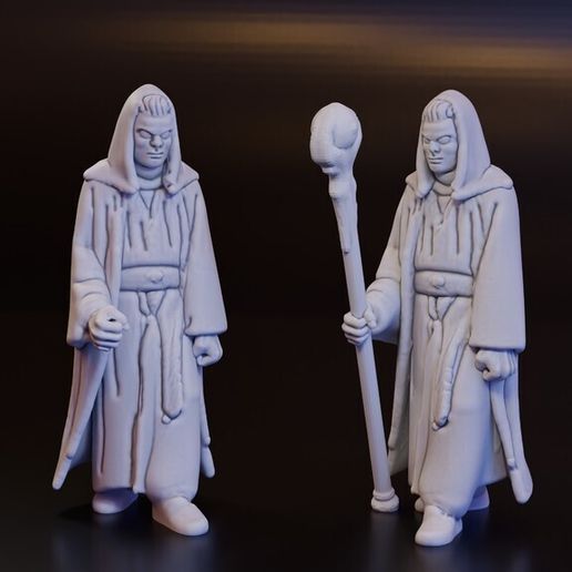 🎲 Archmage Warlock NPC (DND / TTPRG)・Free 3D File for ・Cults