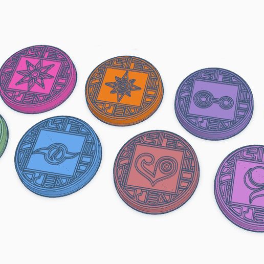 Archivo STL Digimon Pin Monedas 🐉 ・Plan de impresora 3D para descargar ...