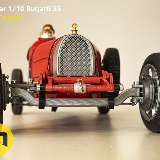 🪖 RC model Bugatti 35 1/10 premium model :)・ 3D File for ・Cults
