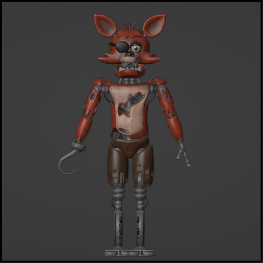 Free STL file Foxy 🎮 ・3D print design to download・Cults