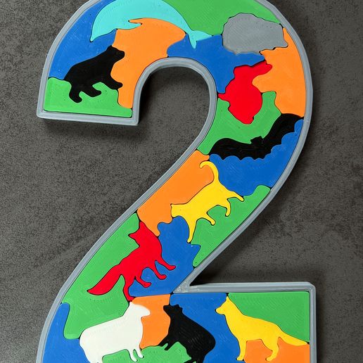3D printed Number 2 Puzzle • made with Prusa MK3S+・Cults