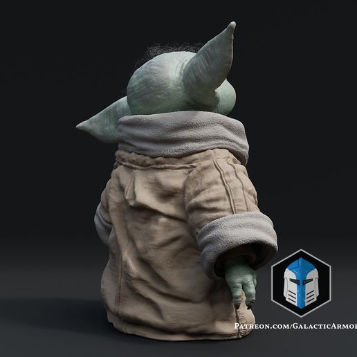 Grogu Figurine - Pose 1 - 3D Print Files・ 3D File for ・Cults