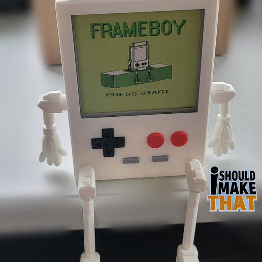🖼️ FrameBoy - A GameBoy insipired picture frame・ 3D File for ・Cults