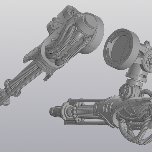 👴 Old Empire Servus All Weapons Options・ STL File for ・Cults