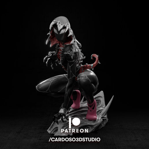 🦸‍♂️ Gwenom 1/6 Statue・ STL File for ・Cults