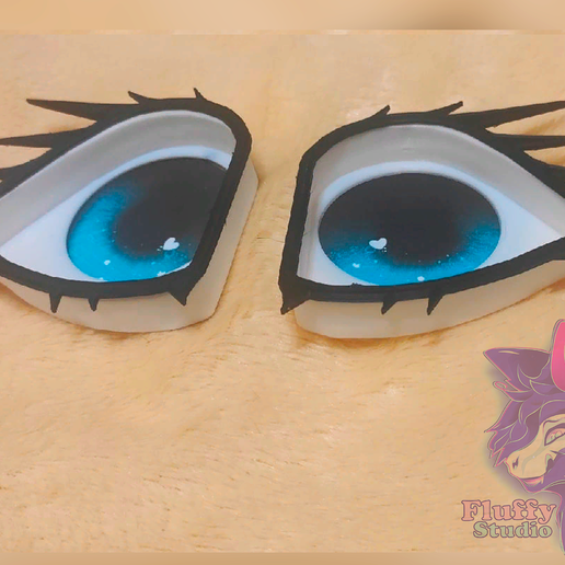 STL file FURSUIT EYES FURRY FURRIES V2 👀 ・3D printer design to download ...