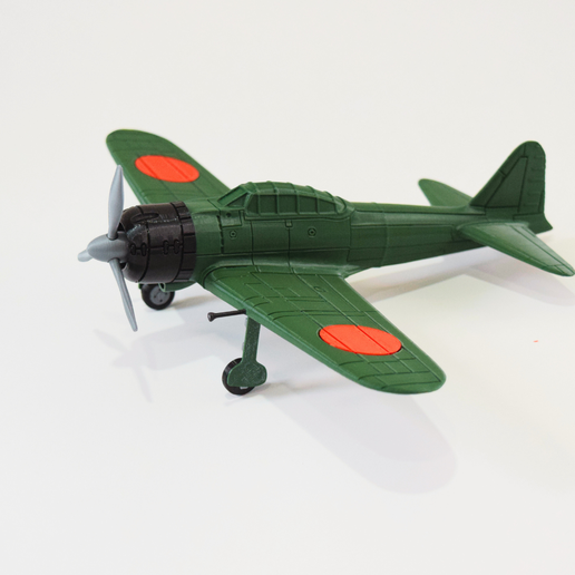 🦸 3D Printable Japanese Zero Fighter(A6M)・Archivo STL para Impresión 3D ...