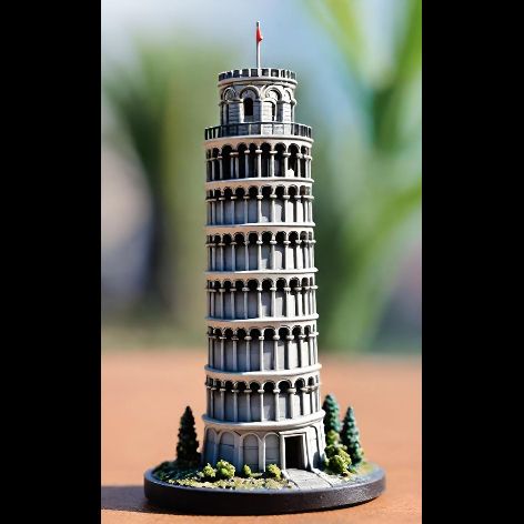 🆓 Tower of Pisa・ STL File for 3D printing・Cults