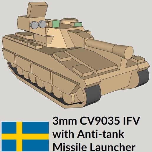 👪 3mm Modern CV90 Family of Armored Vehicles・ 3D File for ・Cults