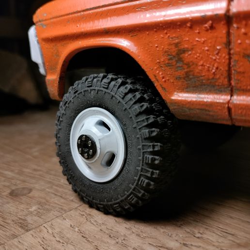 🛞 SCX24 FCX24 1' Oldskool 4 Spoke Dually・ STL File for 3D printing・Cults