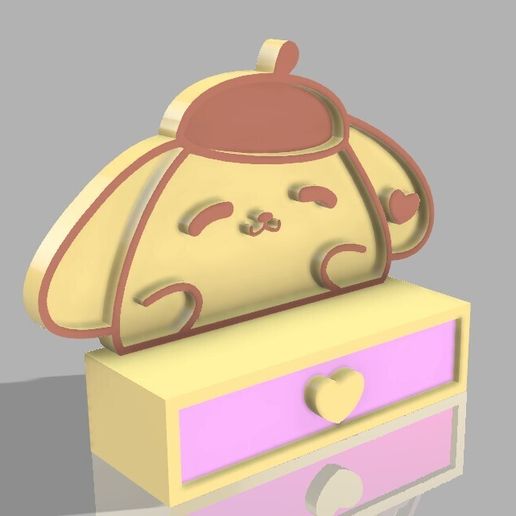 🪞 Pompompurin shelf・ 3MF File for 3D printing・Cults