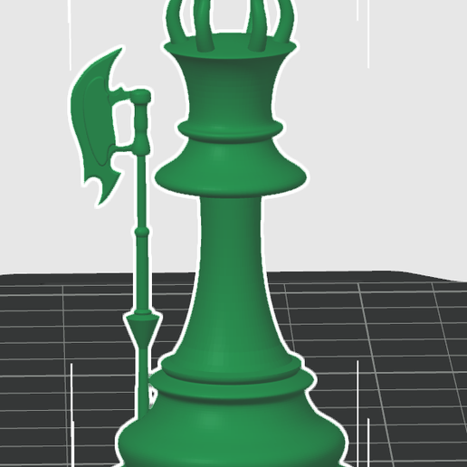 ♟️ Buffy-Inspired Chess Queen with Axe – Vampire Stakes Crown & Slayer ...