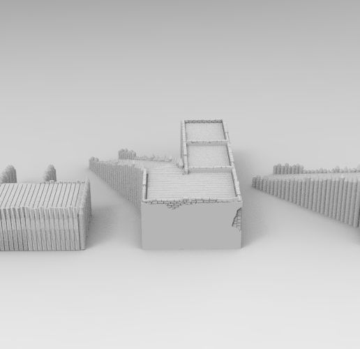 🚆 The Alamo - complete diorama・ 3D File for 3D printing・Cults