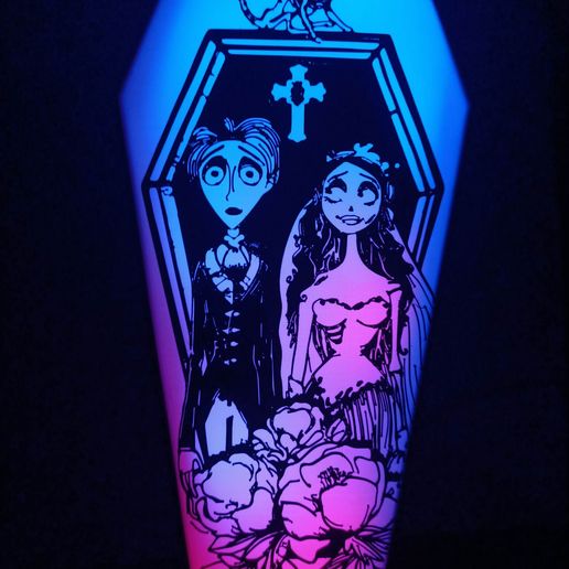 🔦 Corpse Bride led lamp・ STL File for ・Cults