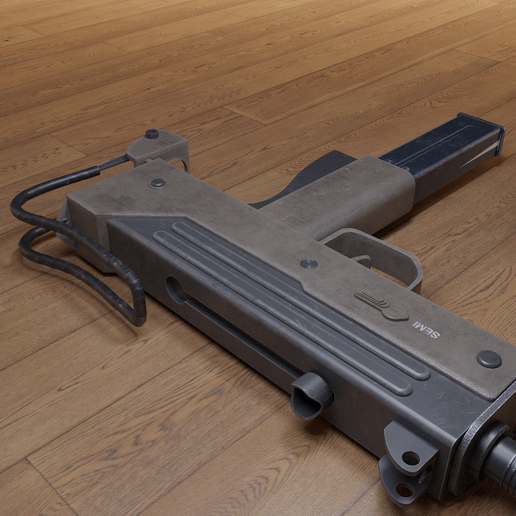 🔫 Ingram Mac 10 SMG ( Prop-Gun ) 1/1 Scale・ STL File for 3D printing・Cults