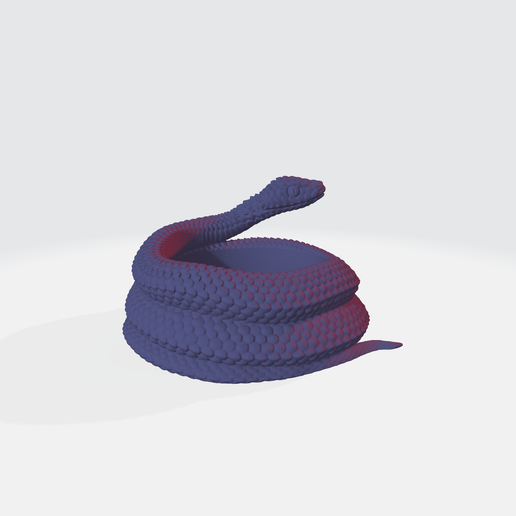 🐍 Snake pot cylinder shape・ STL File for 3D printing・Cults