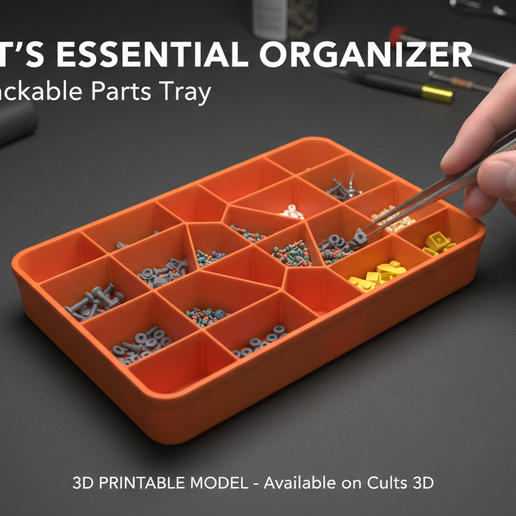 🤖 Stackable Model Kit Organizer - Modular Parts Sorting Tray for ...